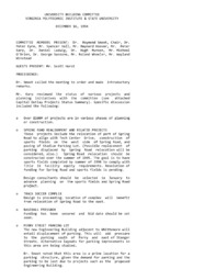 Campus Development Committee: December 16, 1994